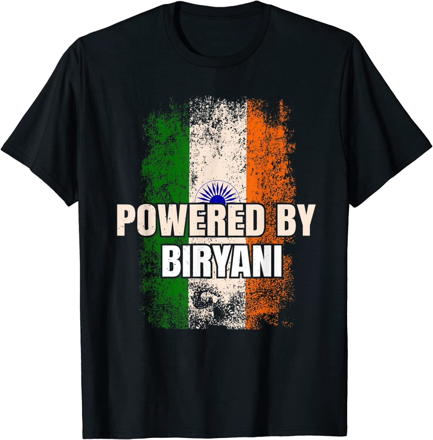 Powered By Biryani Indian Flag Food Lover Woman T-Shirt - Walmart.com