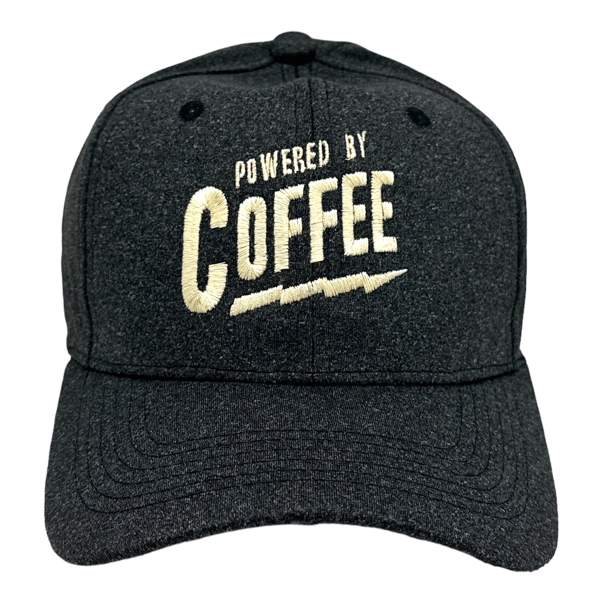 Powered By Coffee Hat Funny Sarcastic Cool Saying Vintage Cap - Walmart.com