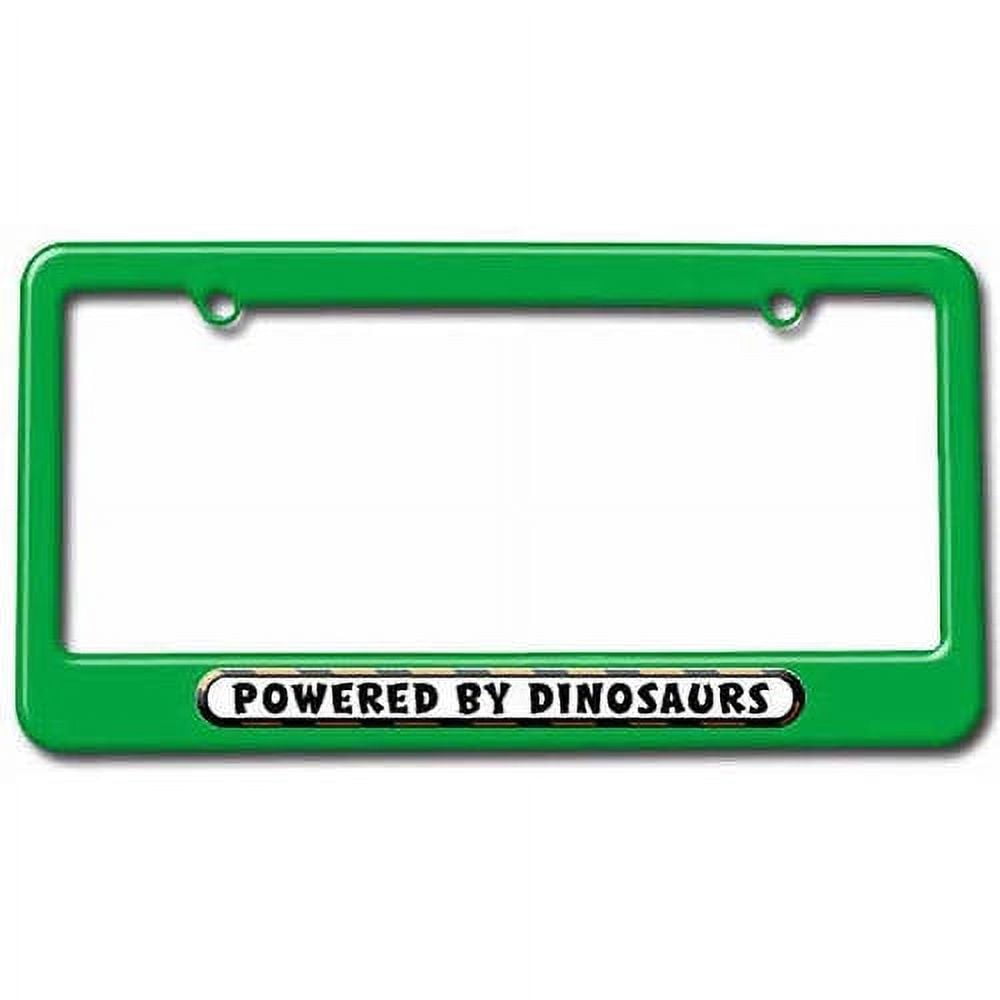 Powered By Dinosaurs License Plate Tag Frame, Multiple Colors - Walmart.com