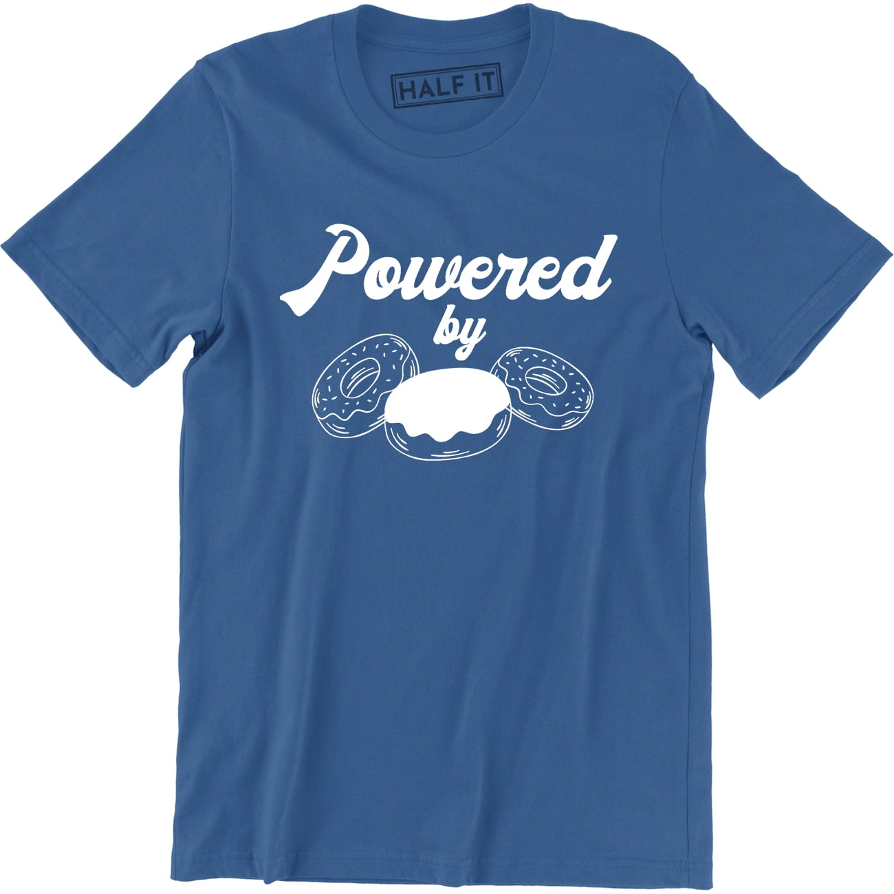 Powered By Donut Addict Owl For Donut Lover Men's Gift T-Shirt ...