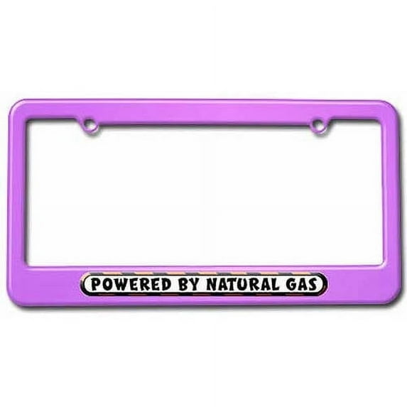 Powered By Natural Gas License Plate Tag Frame, Multiple Colors ...