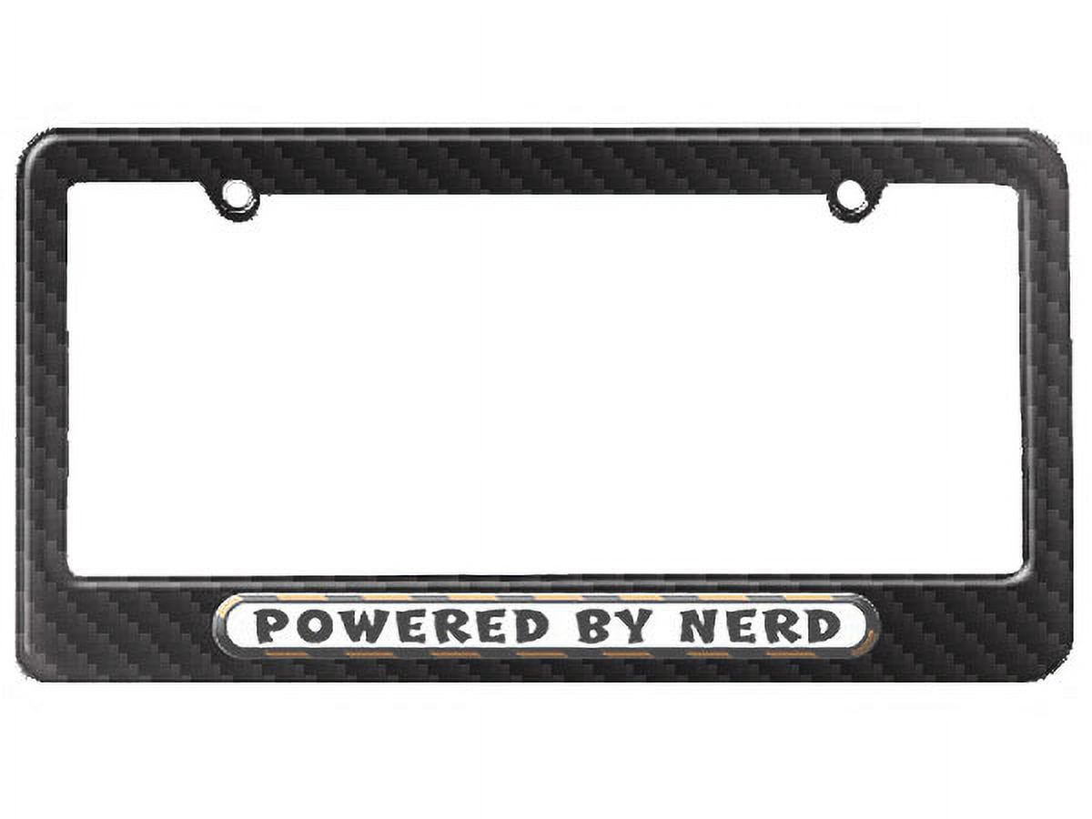 Powered By Nerd License Plate Frame - Walmart.com