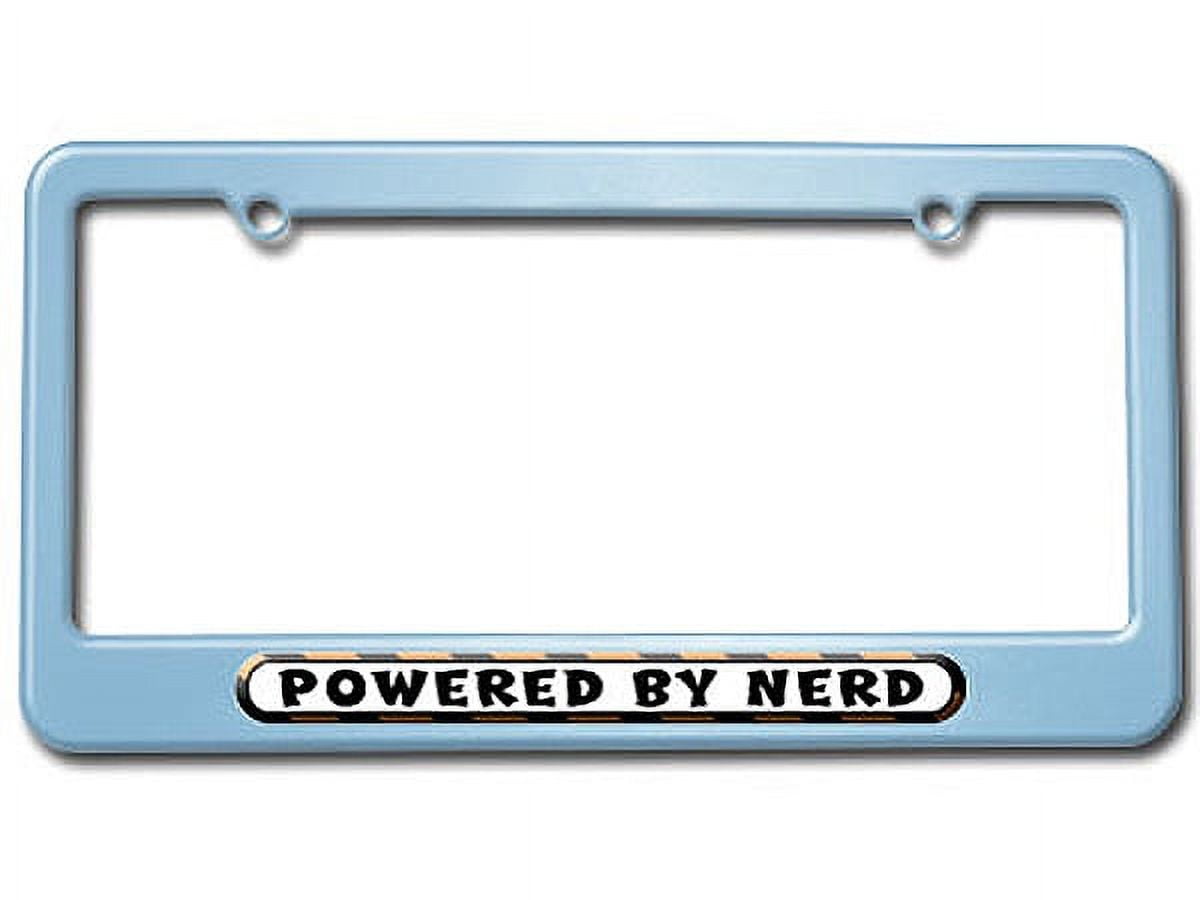 Powered By Nerd License Plate Frame - Walmart.com