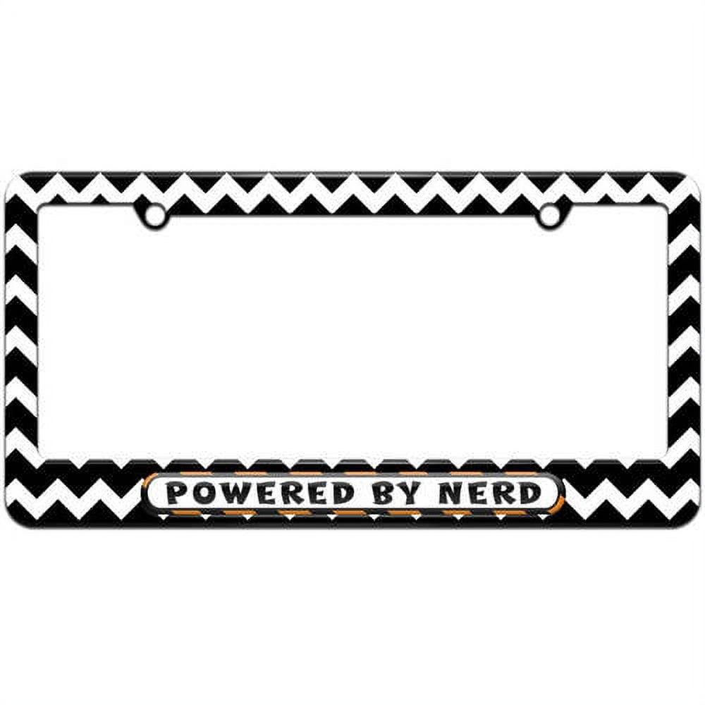 Powered By Nerd License Plate Tag Frame, Multiple Colors - Walmart.com