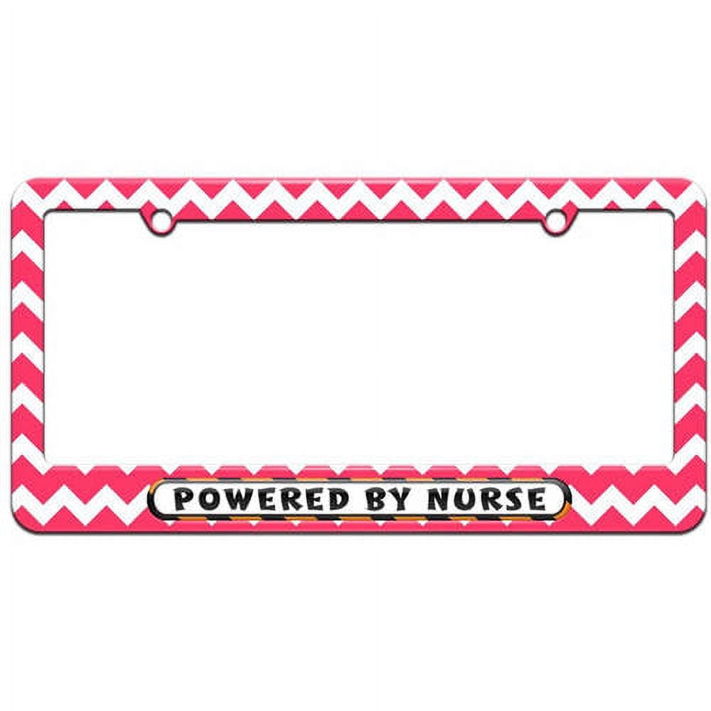 Powered By Nurse License Plate Tag Frame, Multiple Colors - Walmart.com