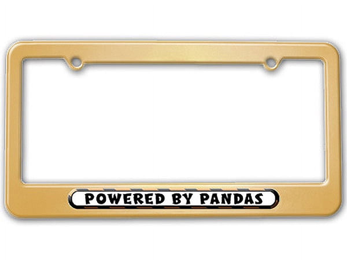 Powered By Pandas License Plate Frame - Walmart.com