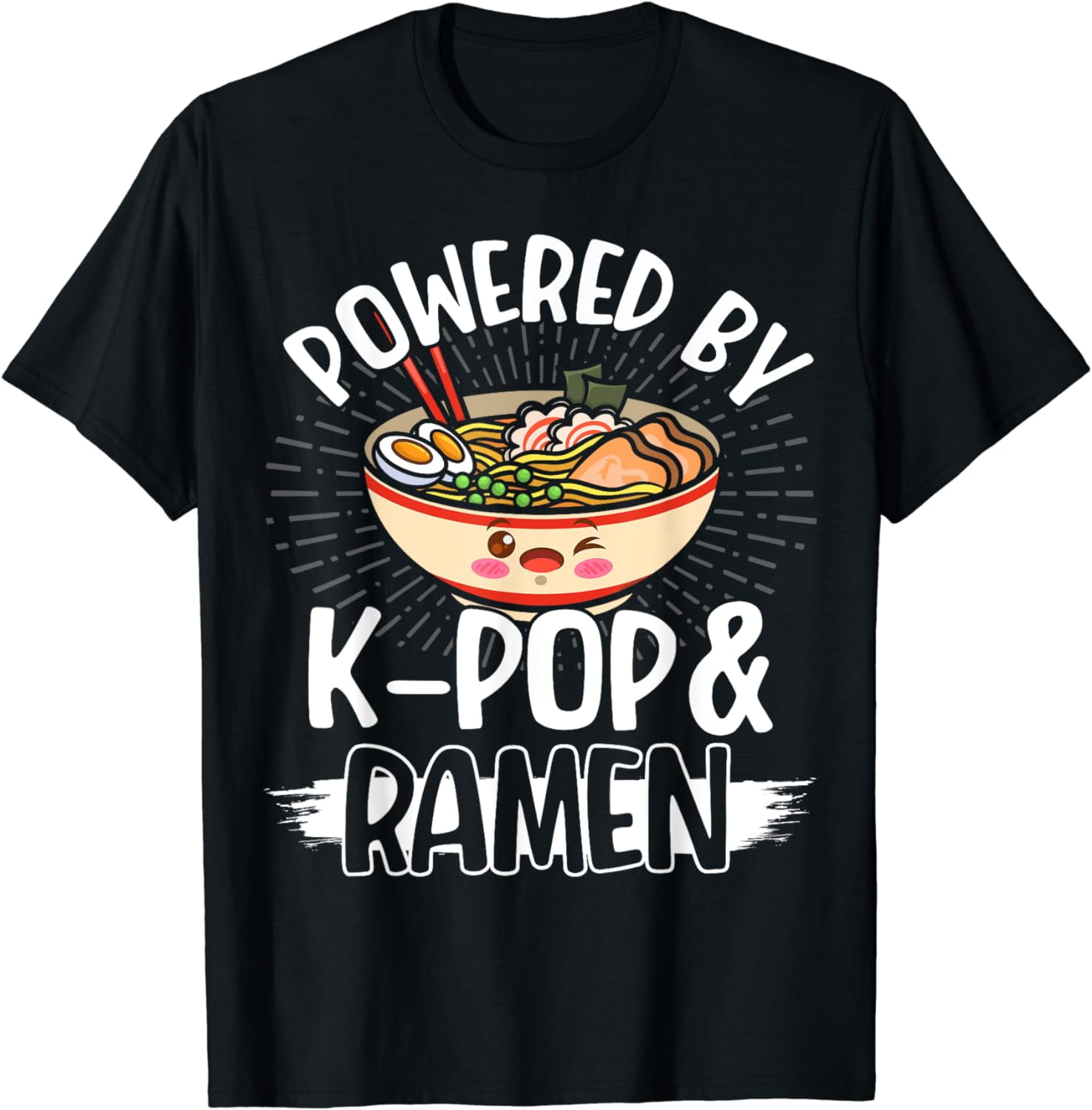 Powered By Ramen & K-Pop T-Shirt - Walmart.com