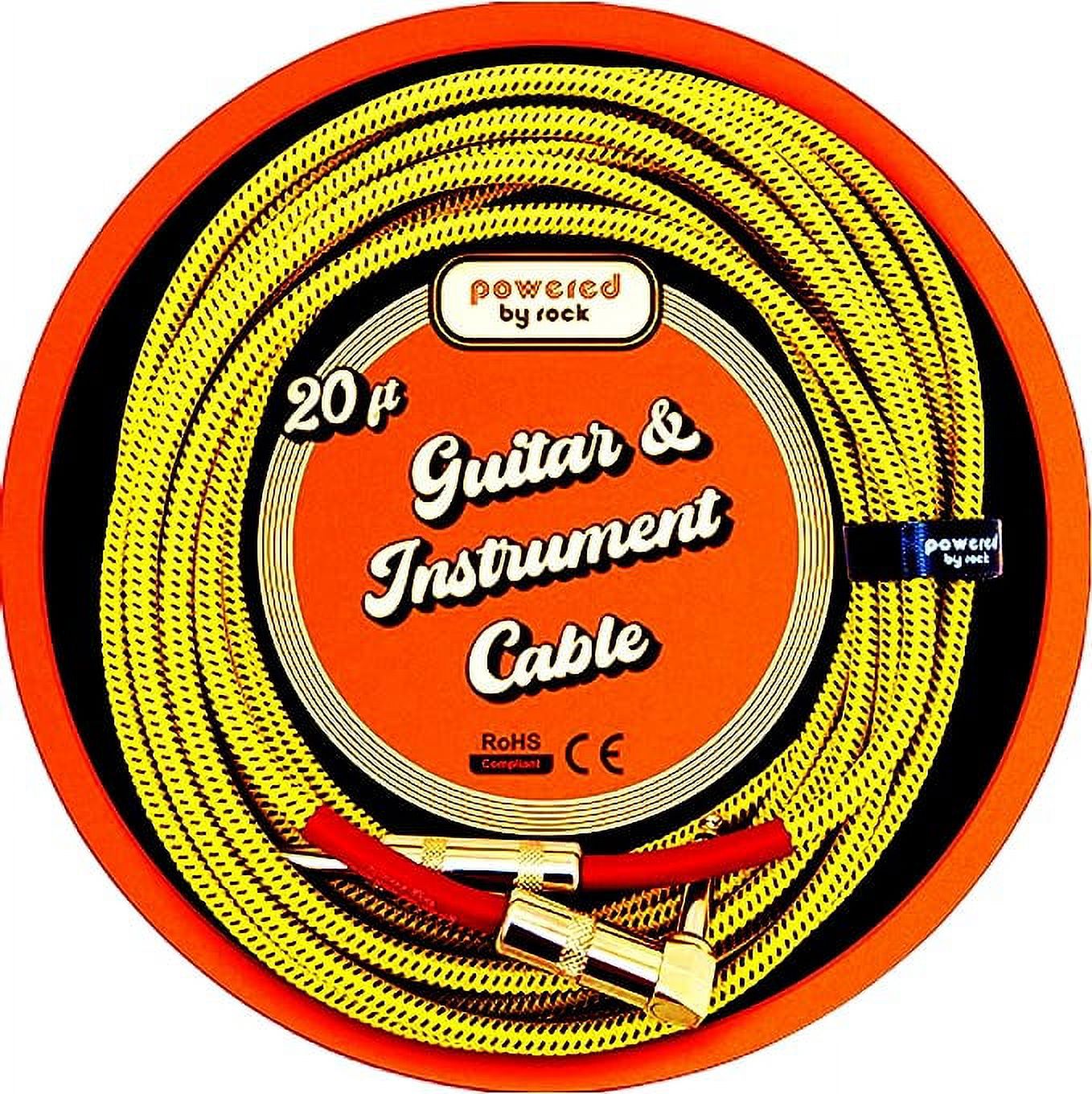 Emlimny Guitar Cable 10 ft, Electric Instrument Cable Bass Amp Cord for ...