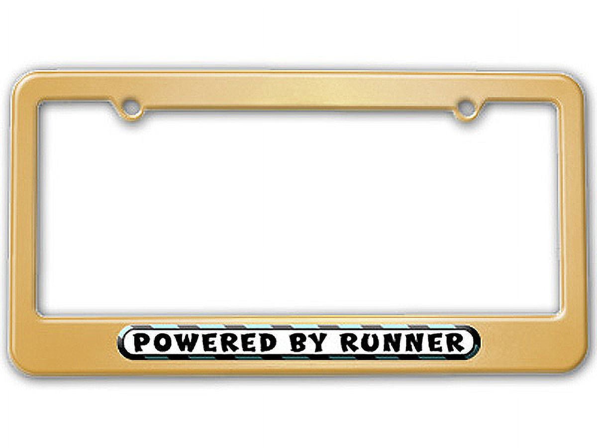 Powered By Runner License Plate Frame - Walmart.com