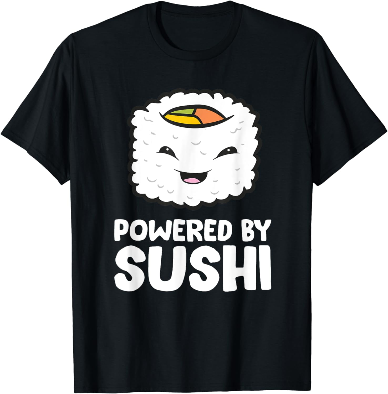 Powered By Sushi Love Sushi Kawaii Sushi T-Shirt - Walmart.com