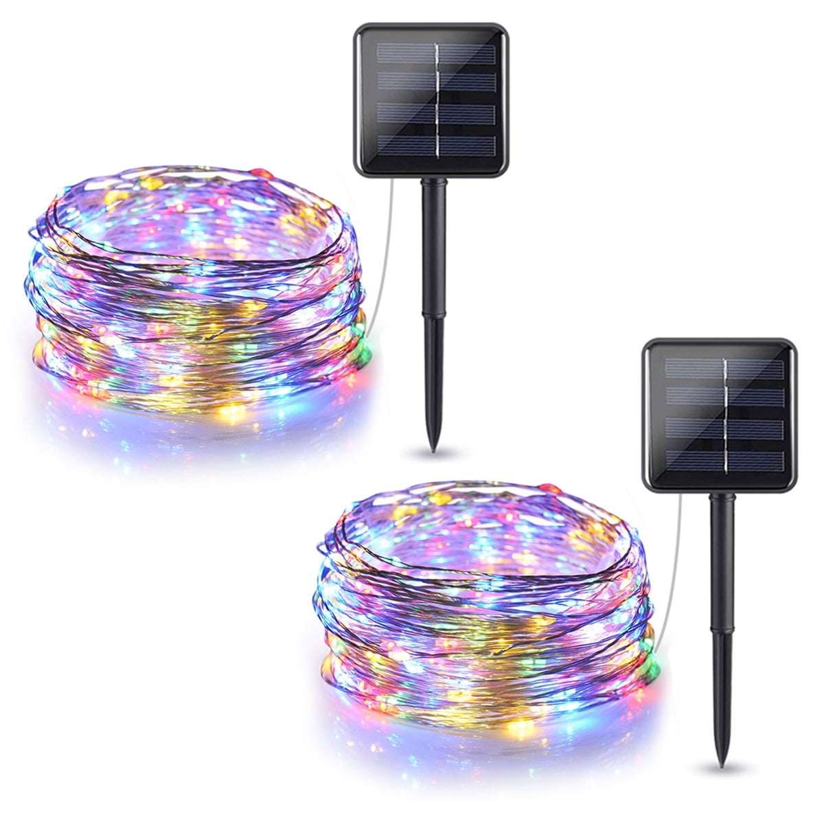 Powered Copper Wire Led String Lights, 33FT 100 LEDs Waterproof 8 Modes ...