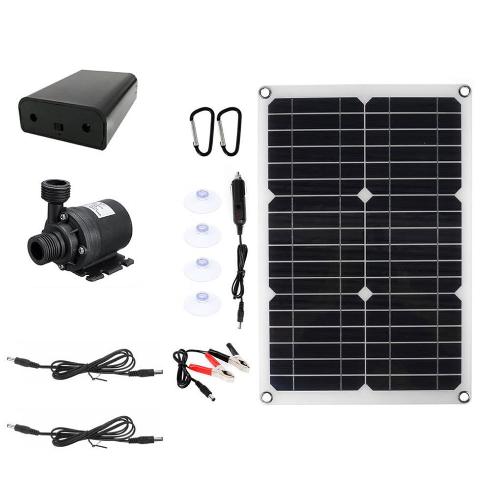 Powered Fountain Pond Pump Solar Panel Water Pump Kit Brushless Pump ...