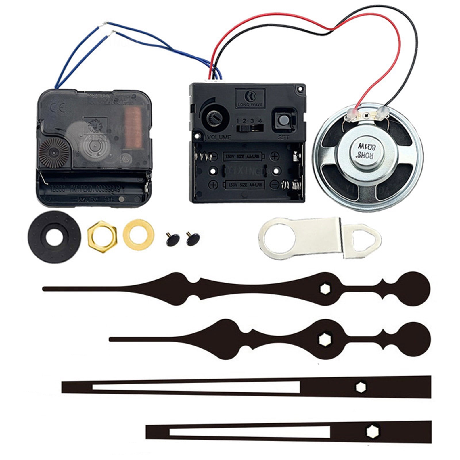 Powered Metal Clock Mechanism Set Clock Movement for Wall Clock Repair ...