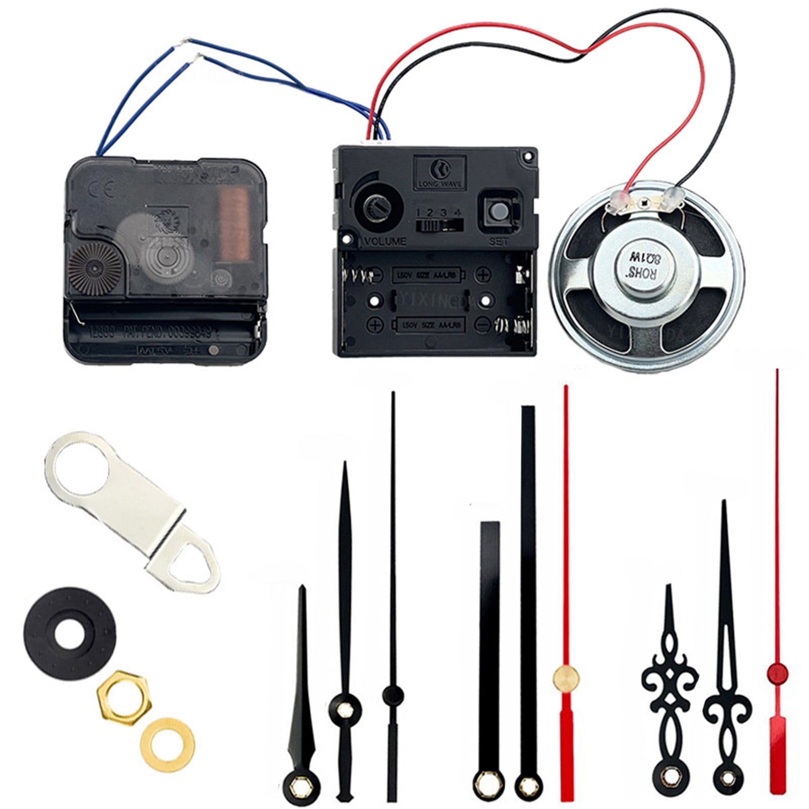 Powered Metal Clock Mechanism Set Clock Movement for Wall Clock Repair ...