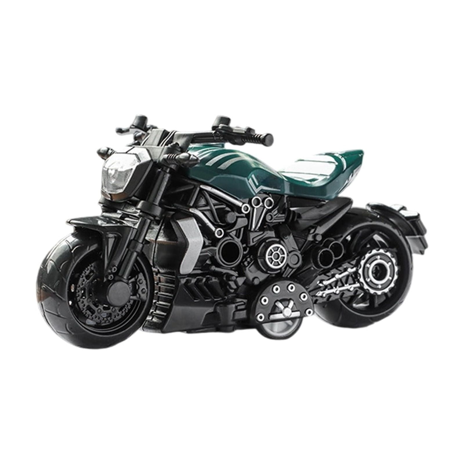 Powered Motorcycle Toy - Alloy ABS Construction with Pull-Back ...