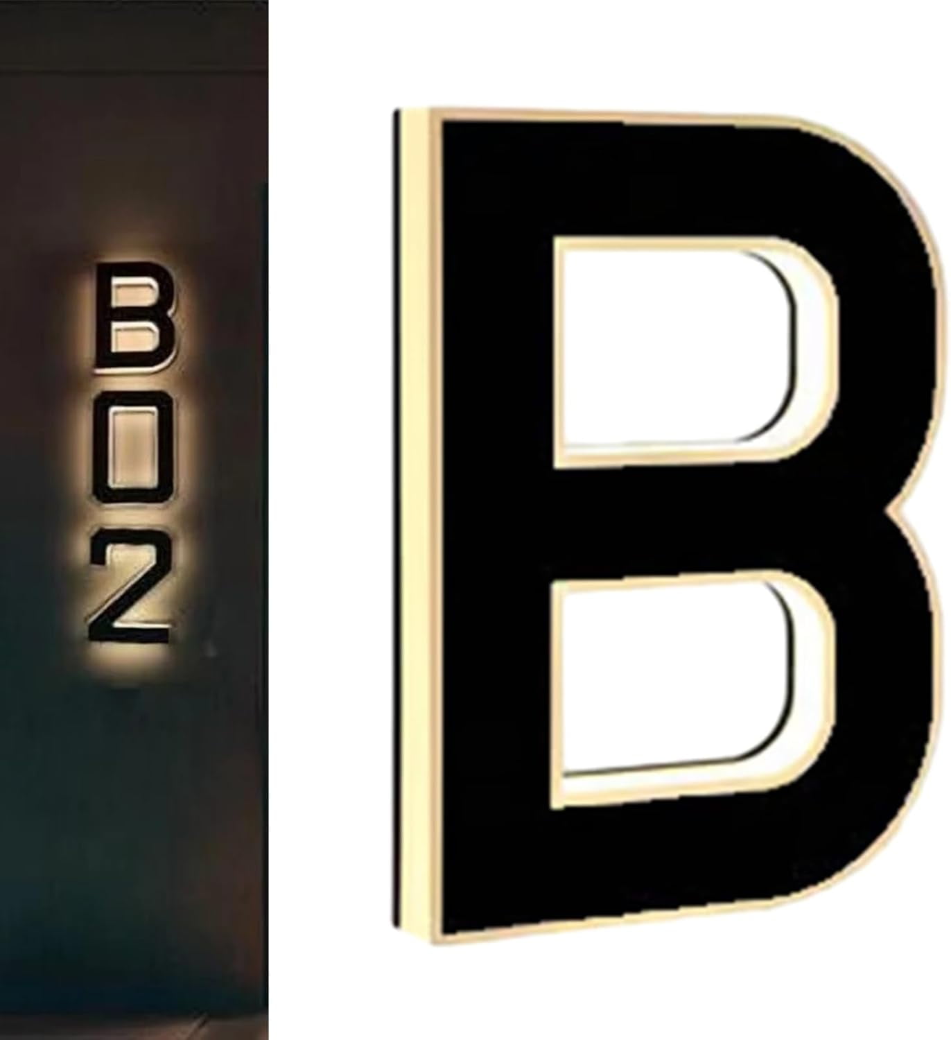 Powered Outdoor House Number Light, Solar-Powered & IP65 Waterproof LED ...