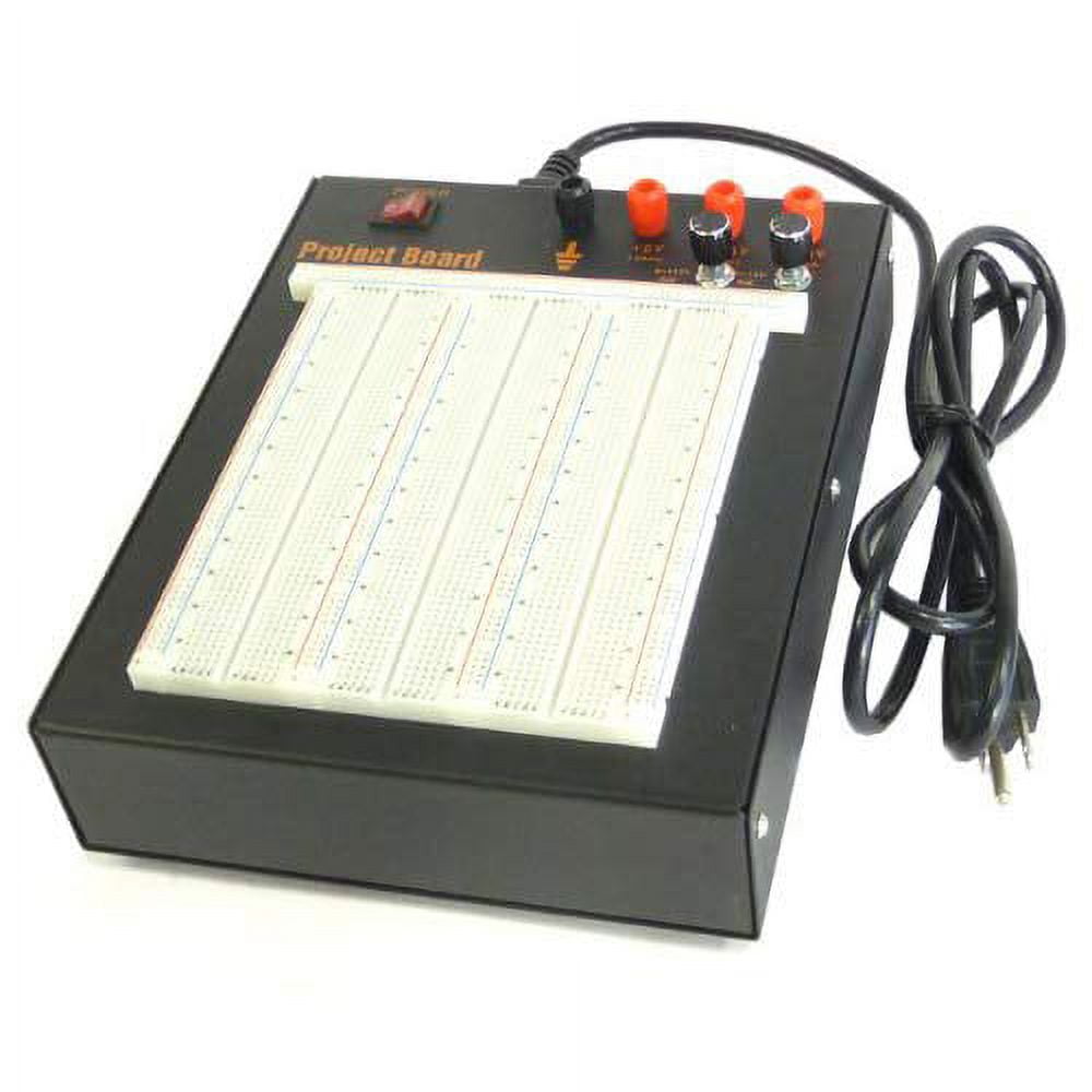 Powered Solderless Breadboard with 2390 Tie Points, 3 Regulated Power ...