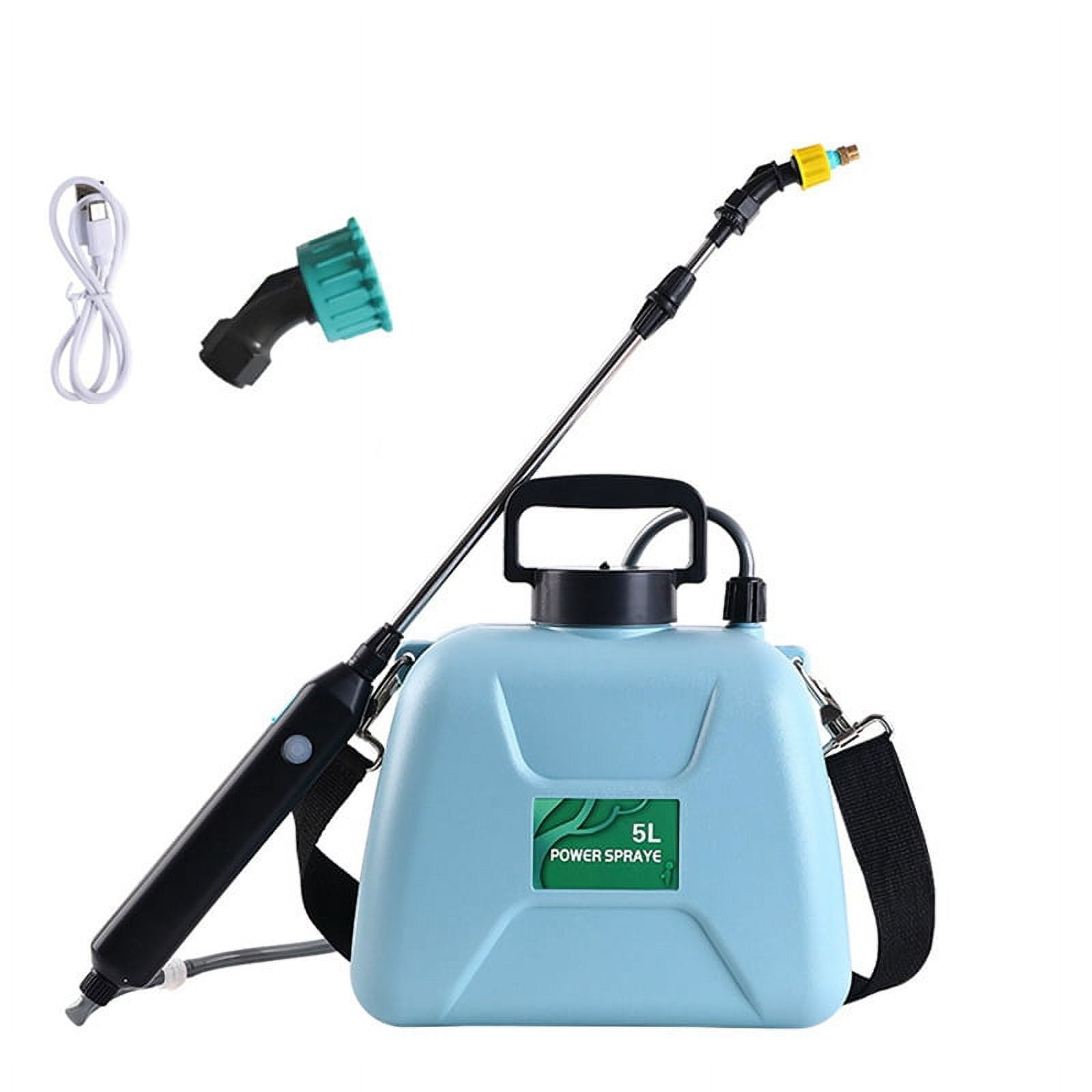 Powered Sprayer 5L Lawn Sprayer Weed Sprayer with 2 Nozzles Telescopic ...