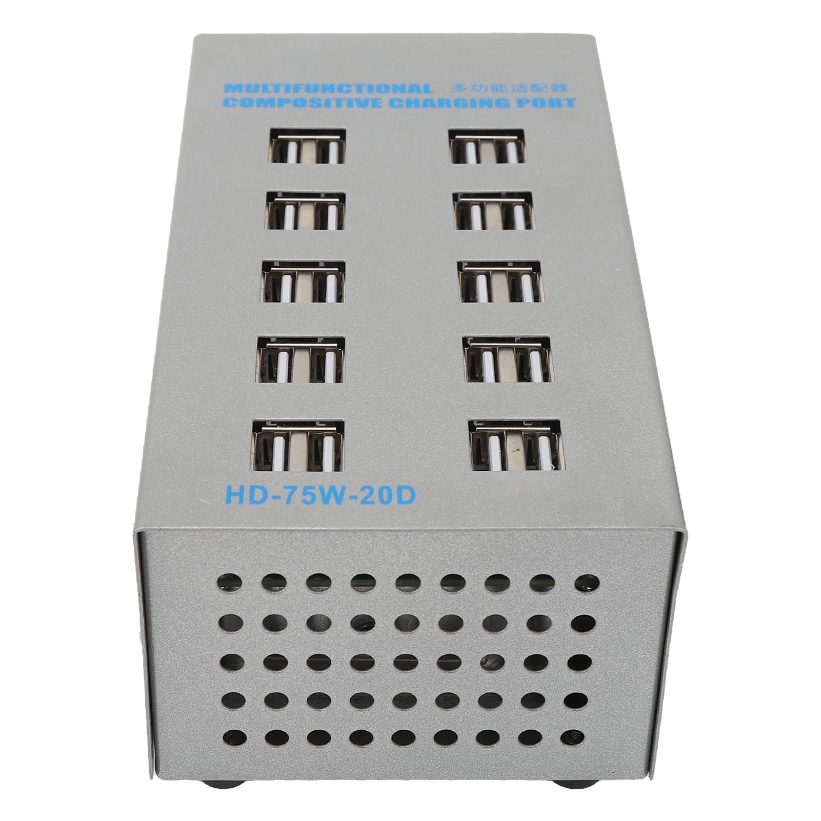 Powered USB Hub 20 Port USB Splitter Charging Port Power Adapter High ...