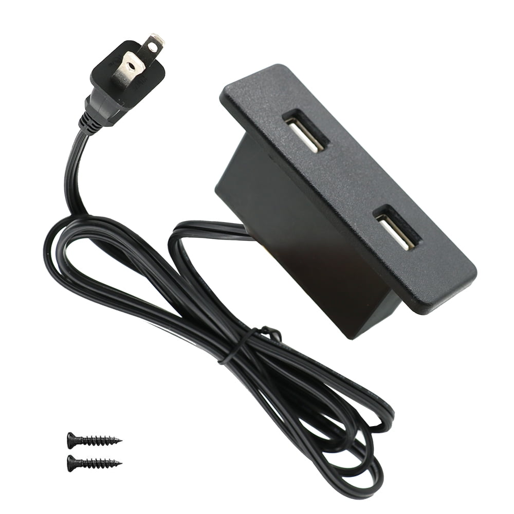 Powered USB Hub Socket Recessed USB Power Strip Outlet with Power ...