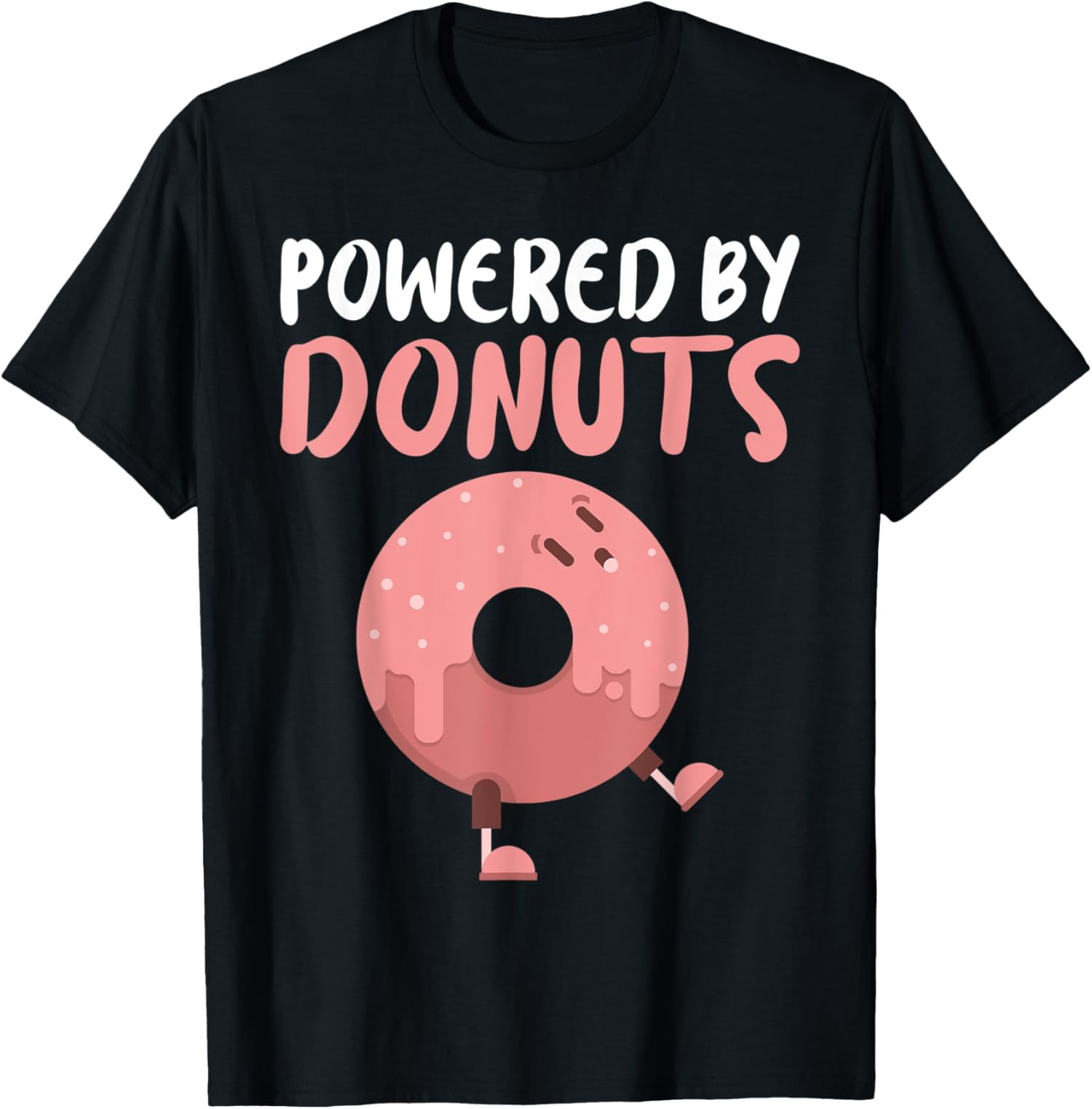 Powered by Donuts Snack Donut T-Shirt - Walmart.com