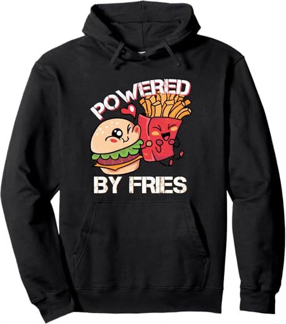 Powered by French Fries French fries Potato Food Eater Pullover Hoodie ...