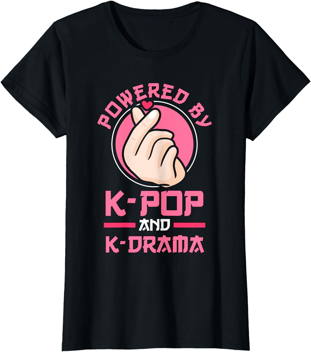Powered by K-pop and K-Drama Kpop Merch Merchandise Gift T-Shirt ...