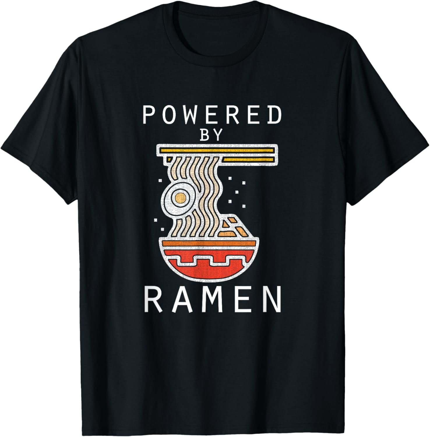 Powered by Ramen Funny Noodles T-Shirt - Walmart.com