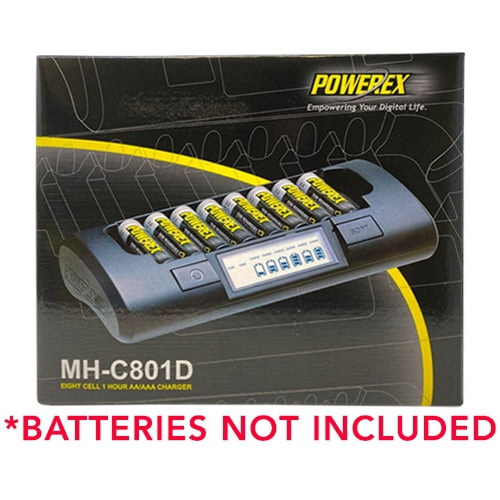 Powerex MH-C801D 8-Cell Charger for AA / AAA NiMH / NiCD Batteries ...