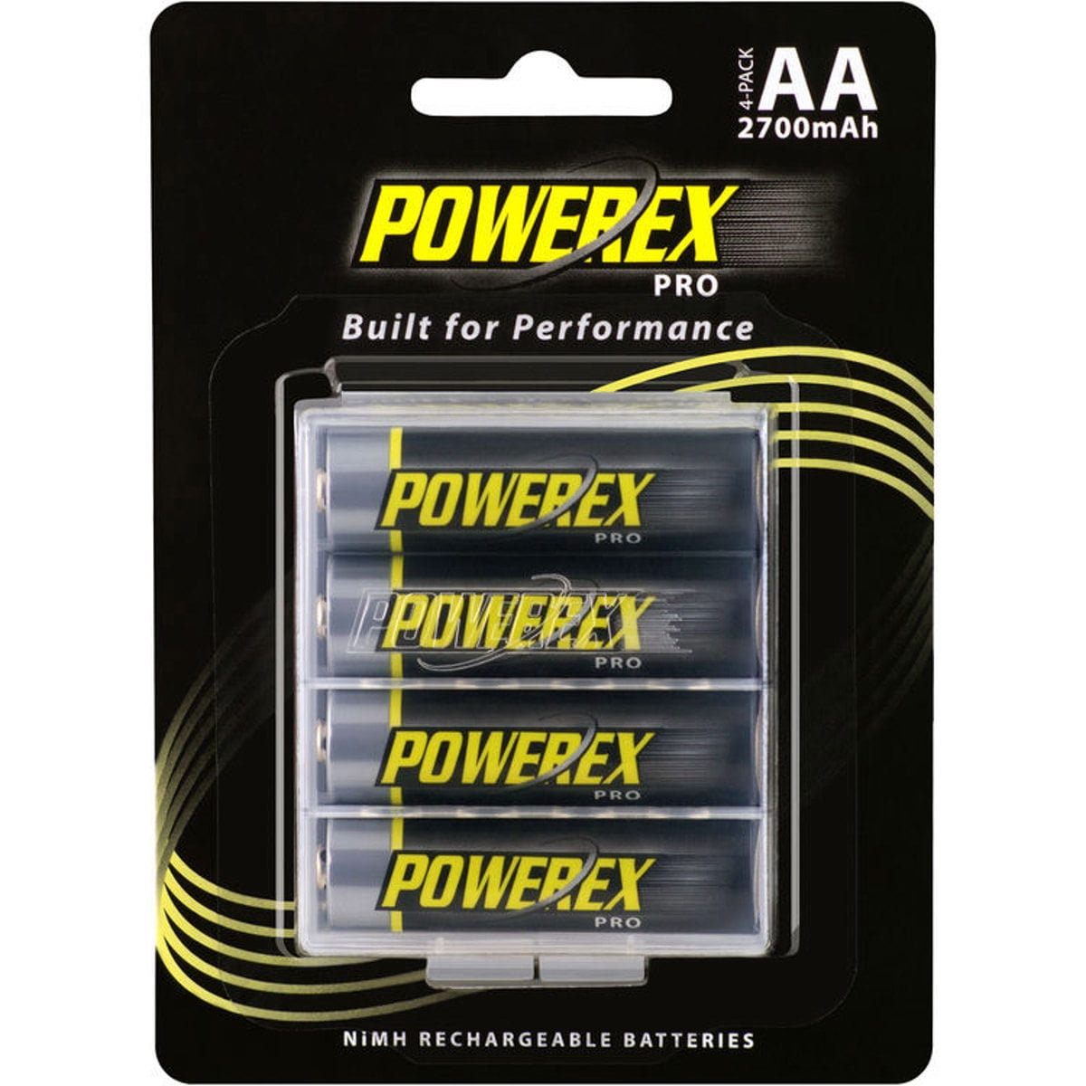 Maha Powerex PRO AA 1.2V 2700mAh Rechargeable NiMH Batteries, 4-Pack ...