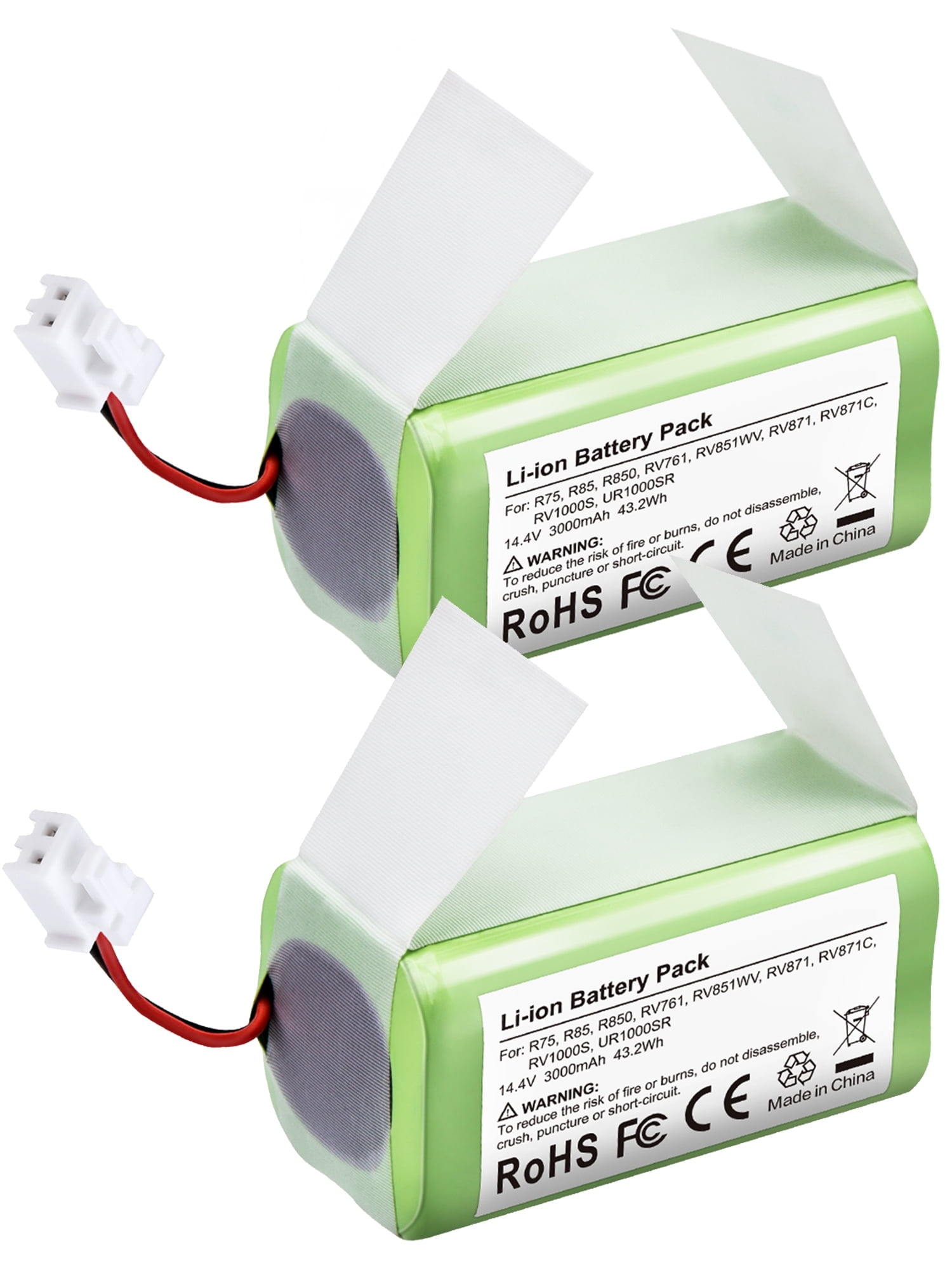 Powerextra 14.4V Power Battery for Shark Ion Robot Vacuum Cleaner R75 ...