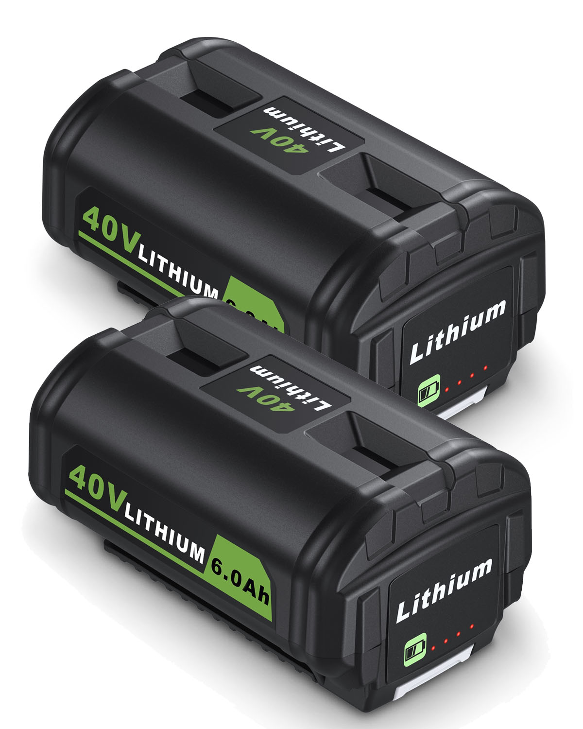 Powerextra 2Packs OP4026 Lithium Battery 40V 6.0Ah for Ryobi 40 Vlot ...