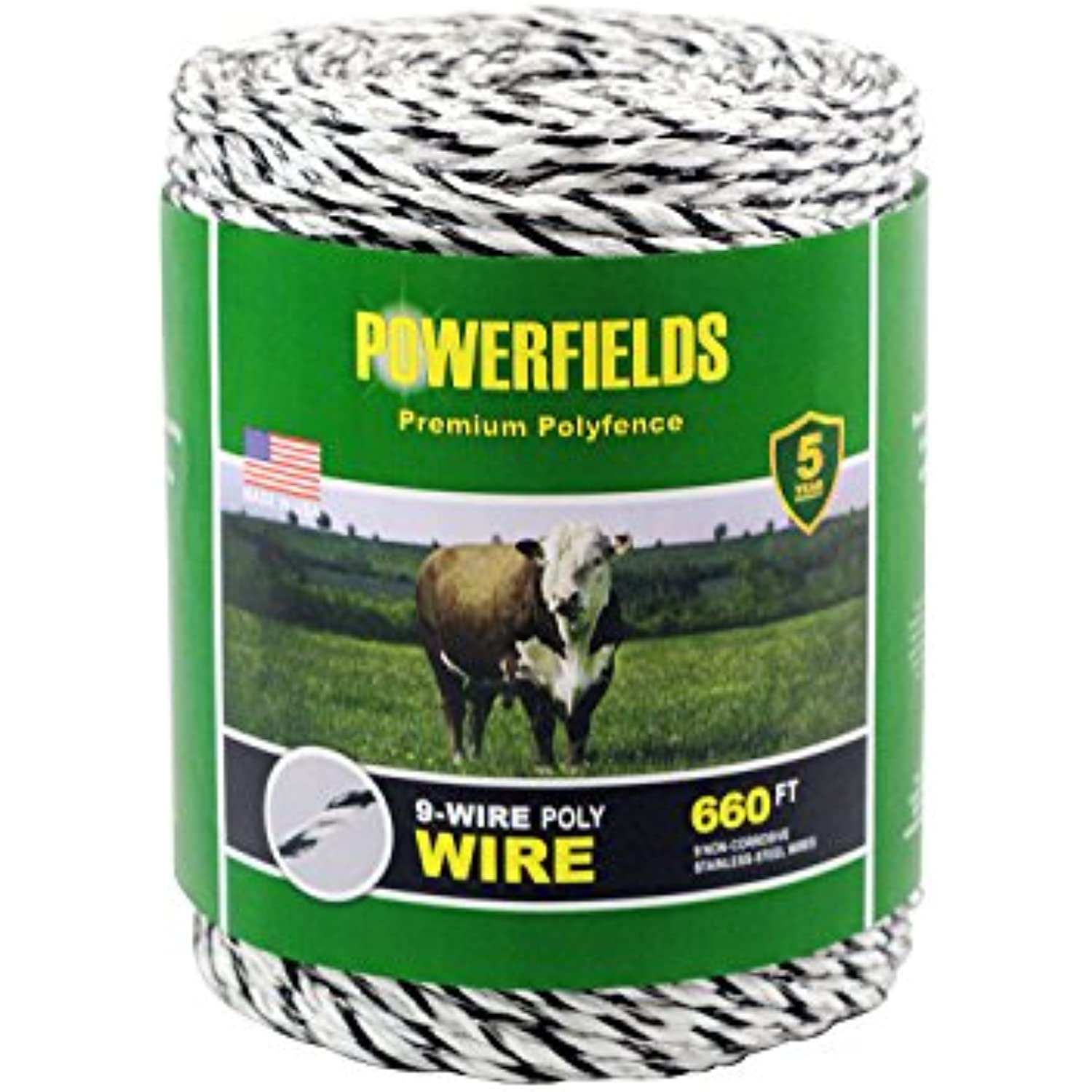 Powerfields 9 Wire HD Polywire 660ft - Walmart.com