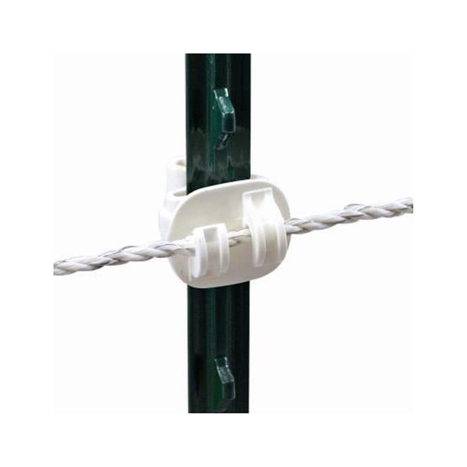 Powerfields R-CT-25-W T-Post Claw Insulator, Heavy Duty, White, 25-Pk ...