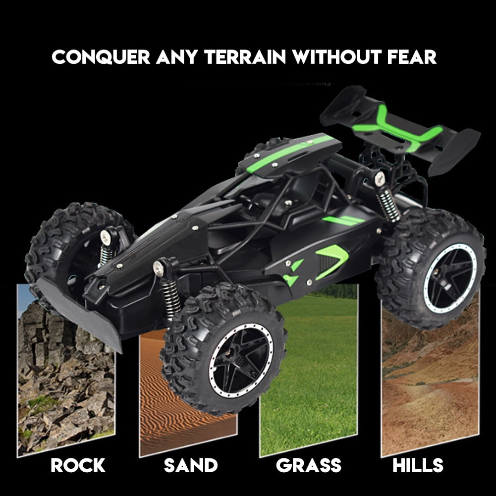 Powerful 1/18 Scale RC Car, 2.4Ghz Remote Control, All,Terrain ...