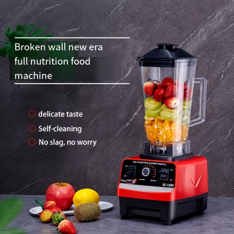 Powerful 110V-130V Red Blender for RV Kitchen Multifunctional Food ...