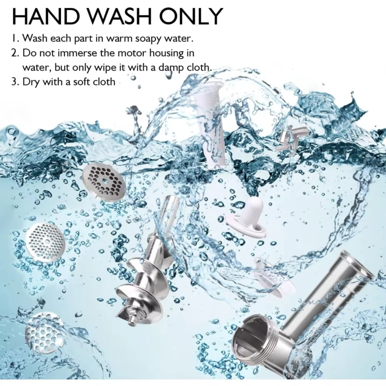 Powerful 1200W Meat Grinder Sausage Maker Machine with Kubbe Kit and 3 ...