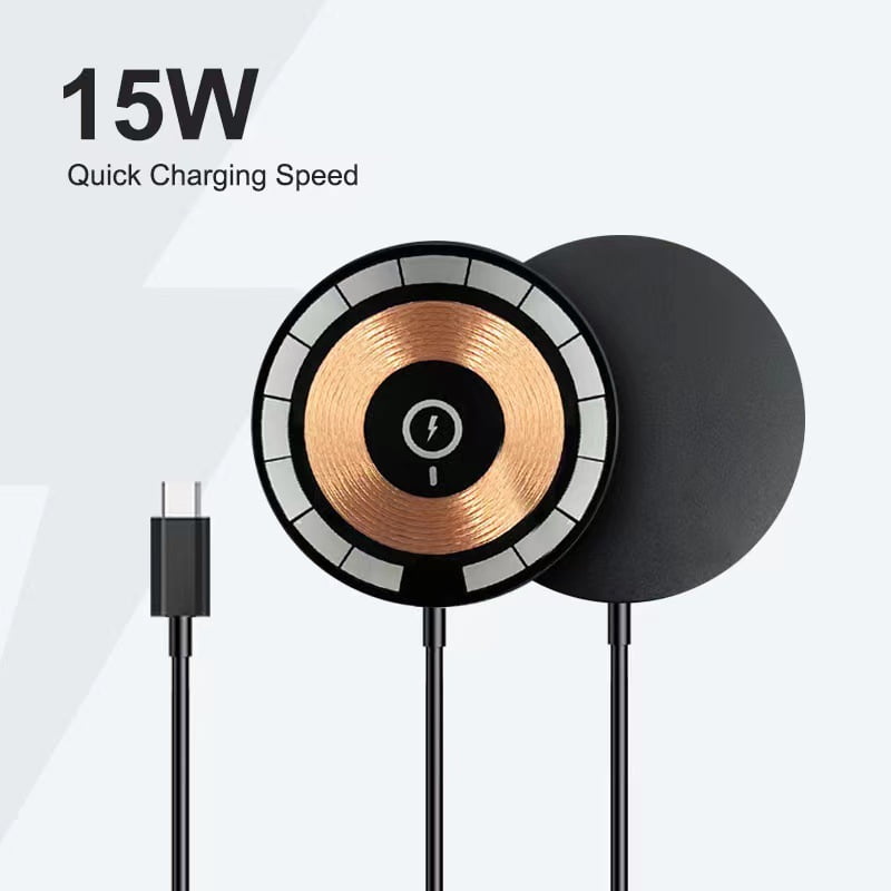 Powerful 15W Transparent Magnetic Suction Wireless Charger for Mobile ...