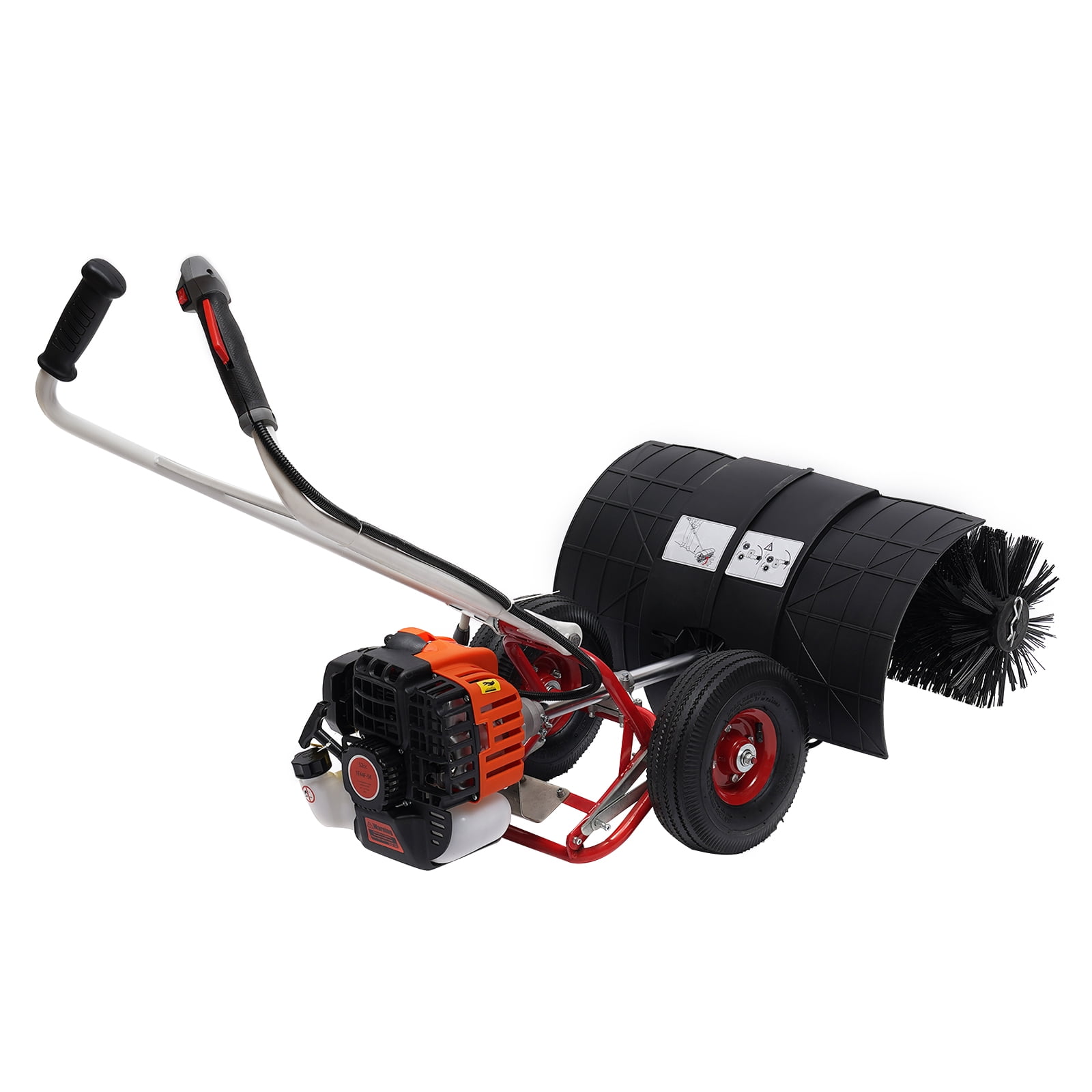 Powerful 2.5HP Gas Snow Sweeper with 52cc Engine, Large Fuel Tank, Protective Goggles, and ...