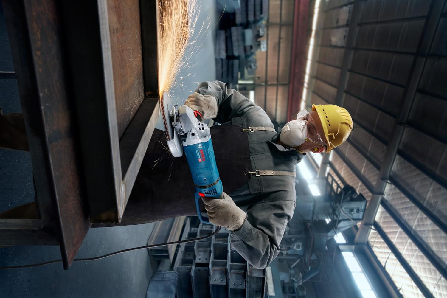 Powerful 2700W Corded Angle Grinder with KickBack Control & Vibration ...