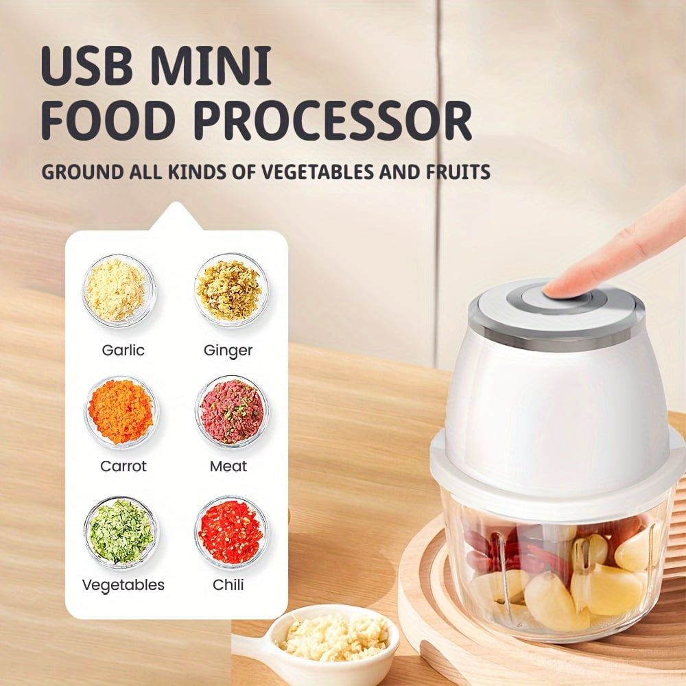 Powerful 304 Stainless Steel Portable Electric Food Chopper & Processor ...