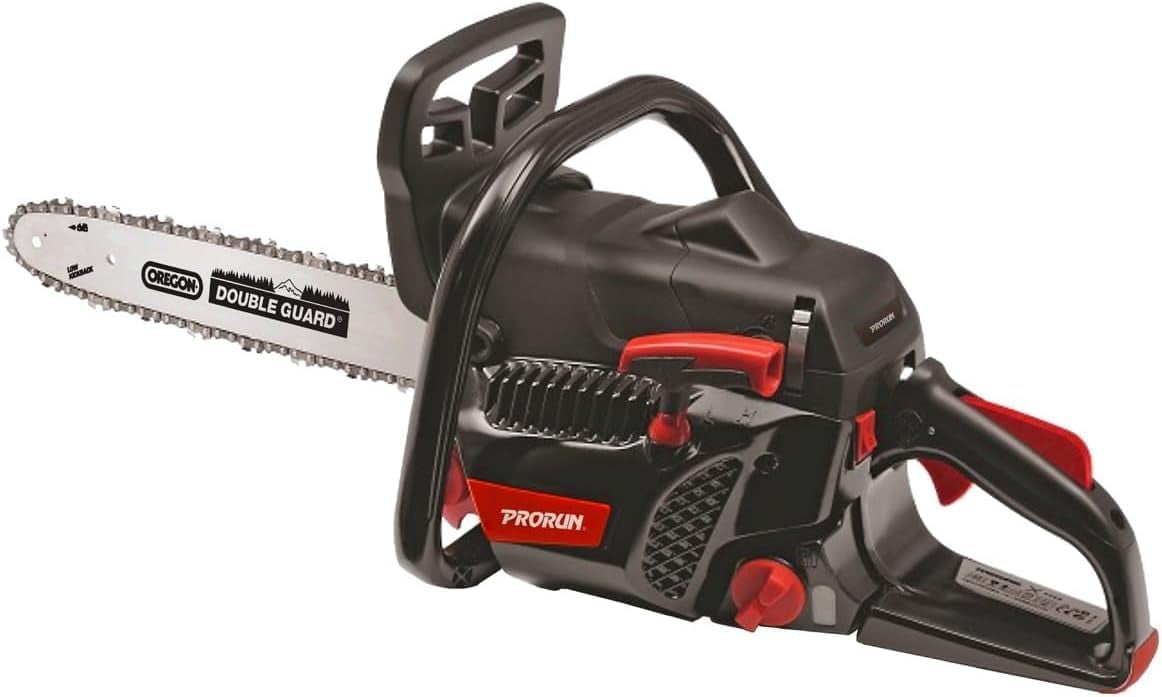 Prorun Powerful 42.0cc 18-in. Gas-Powered 2-Cycle Commercial Chainsaw ...