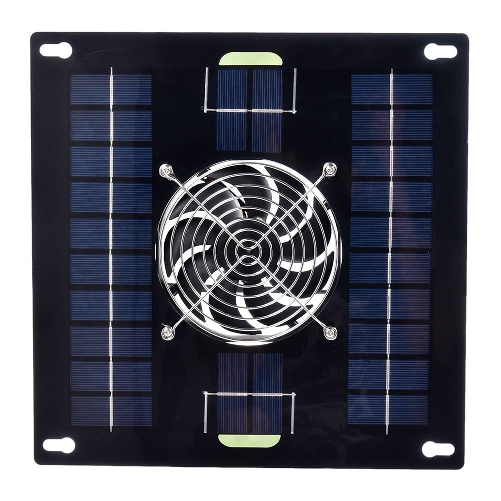 Powerful 5W Solar Panel Ventilation Fan for Windows, Pet Houses, Solar ...