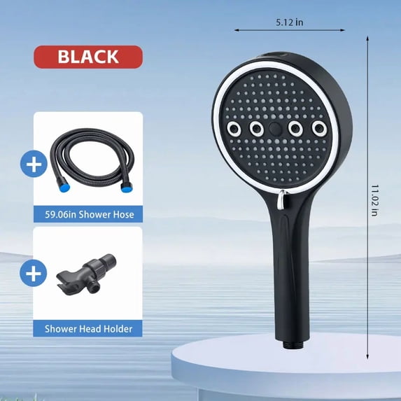 Powerful 6-Mode Handheld Shower Head High Pressure Water Spray with ...