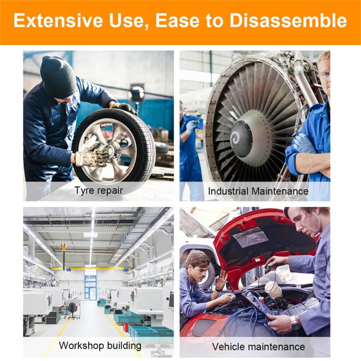 Powerful Air Impact Wrench Gun with Adjustable Torque, Lightweight ...