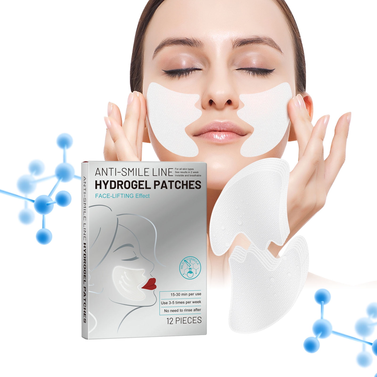 Powerful Anti-Wrinkle Smile Line Repair Patches - Fade Nasolabial Folds ...