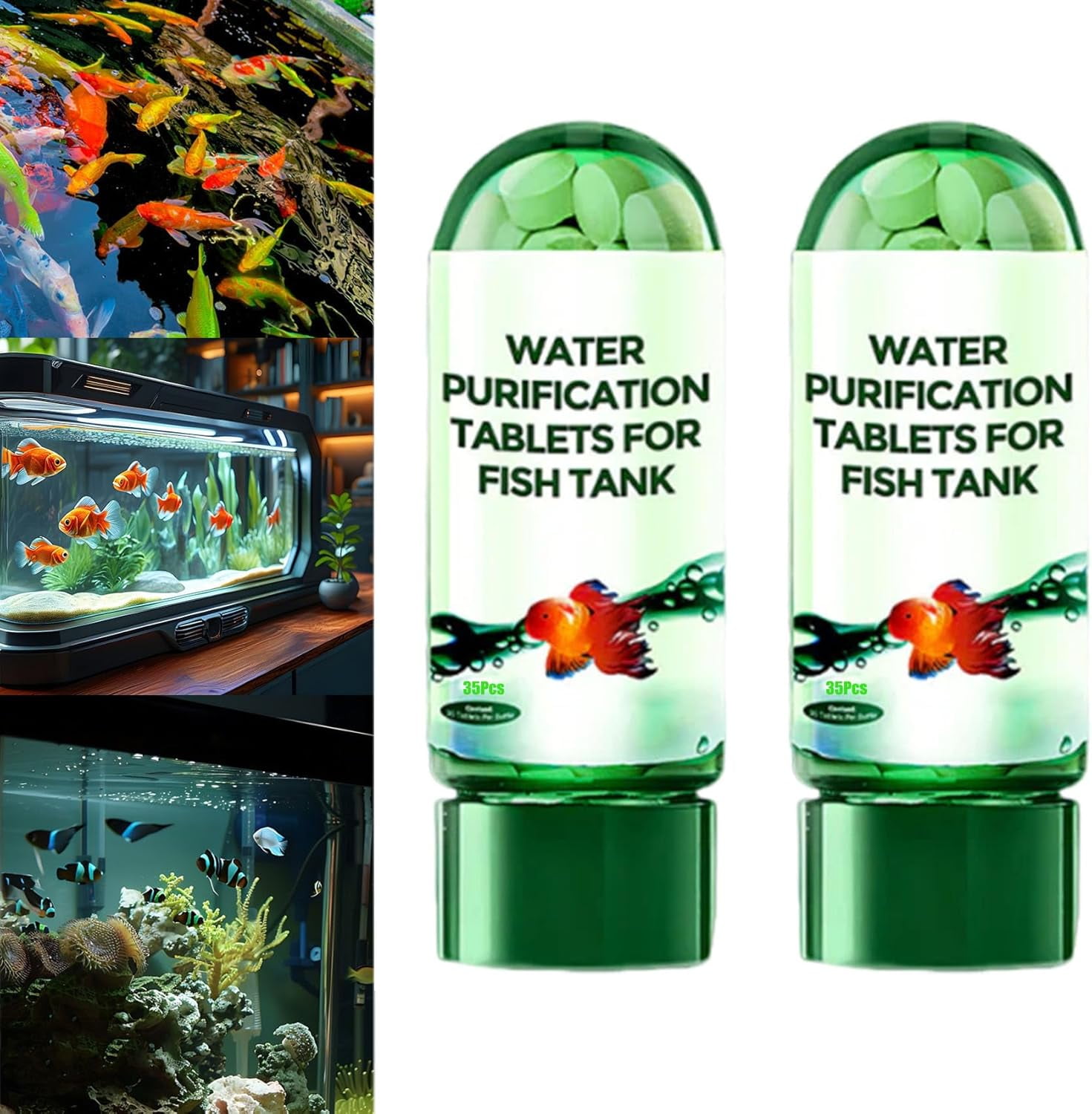 Powerful Aquarium Water Purification Tablet, 2025 New Portable Aqua ...