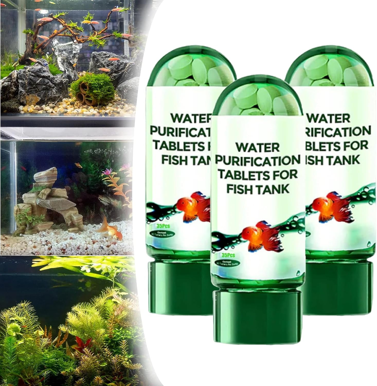 Powerful Aquarium Water Purification Tablet, 2025 New Portable Aqua ...