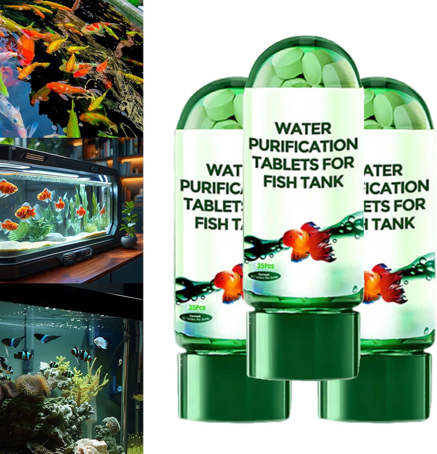 Powerful Aquarium Water Purification Tablet, 2025 New Portable Aqua ...