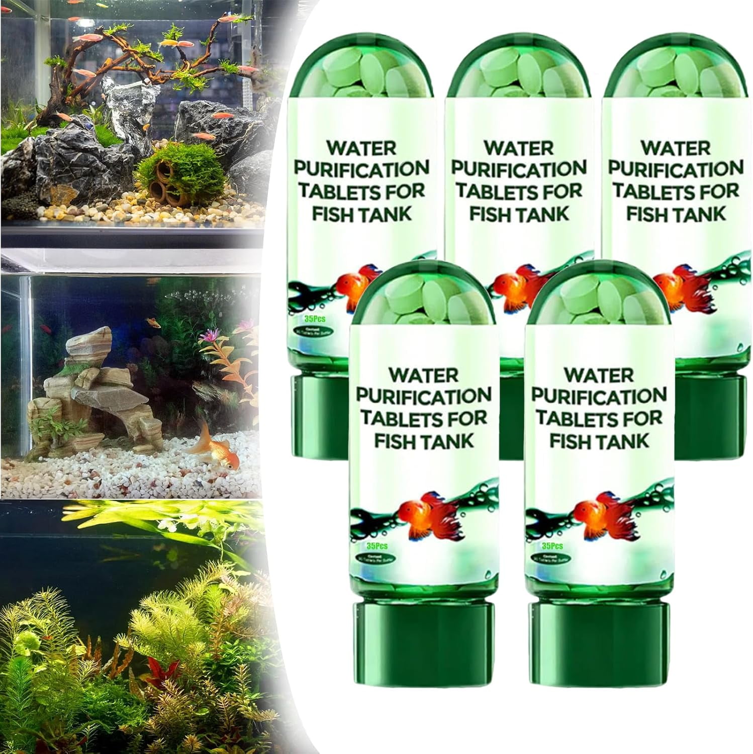 Powerful Aquarium Water Purification Tablet, 2025 New Portable Aqua ...
